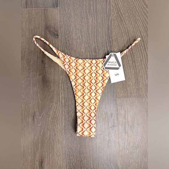 RVCA | Swim | Nwt Rvca Optics Slide Tie Medium French Bikini Bottoms ...